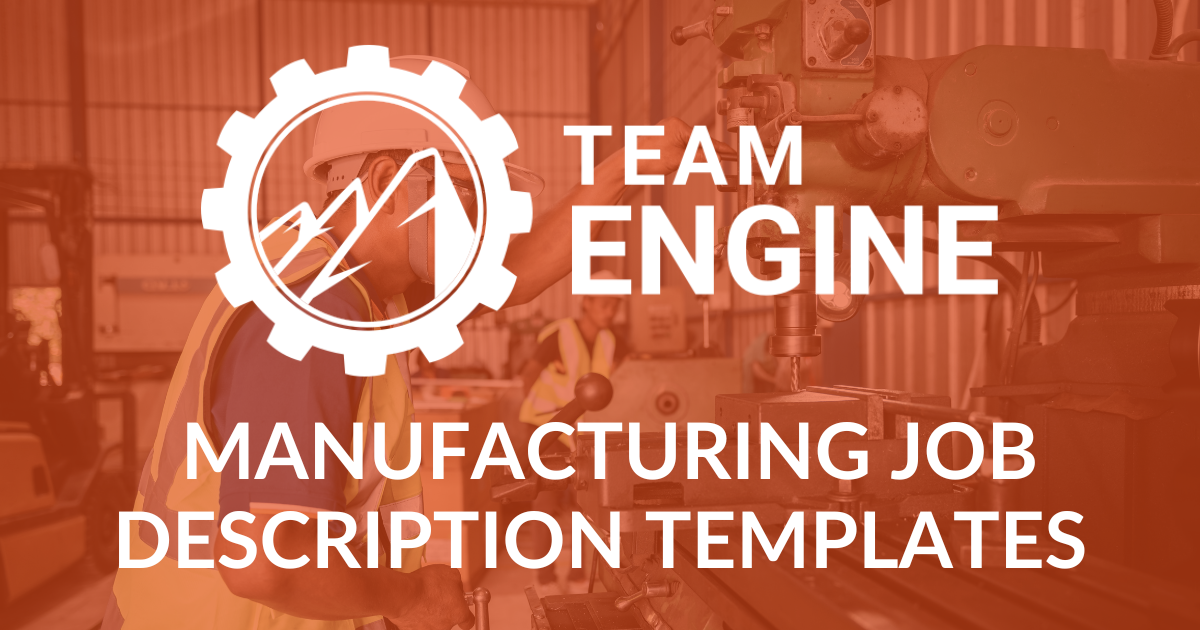 Manufacturing Job Description Templates