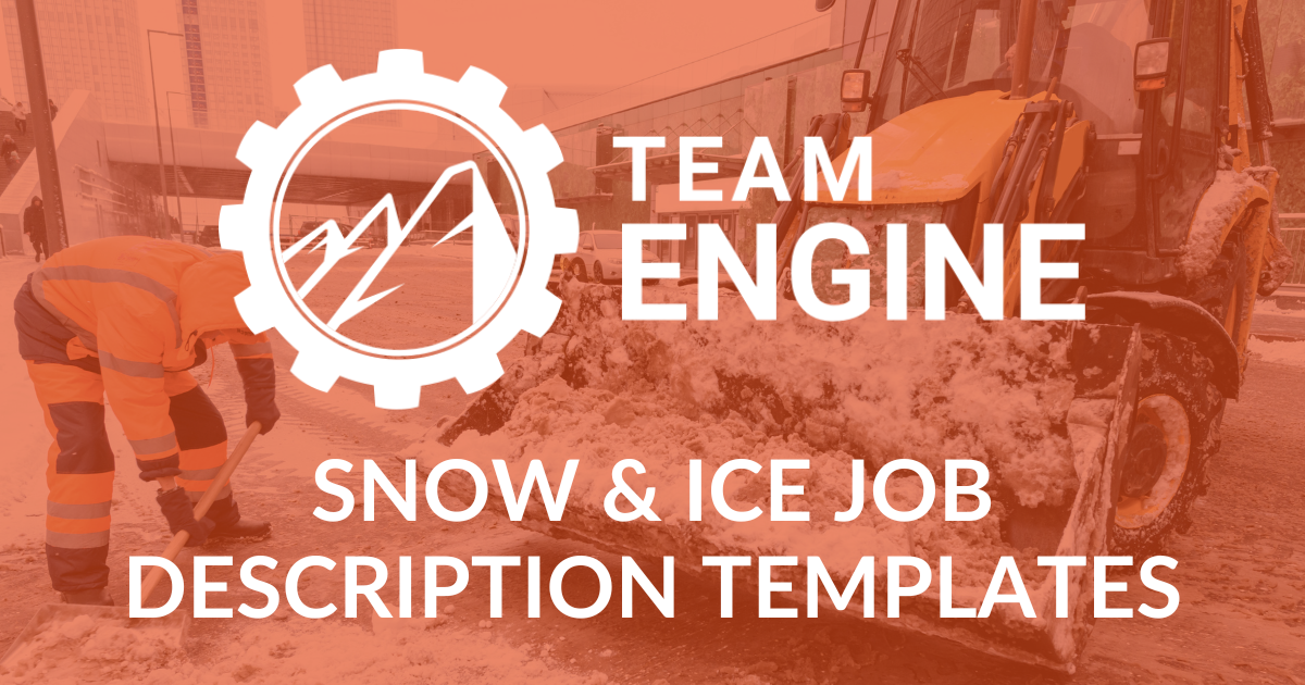 Snow and Ice Management Job Description Templates